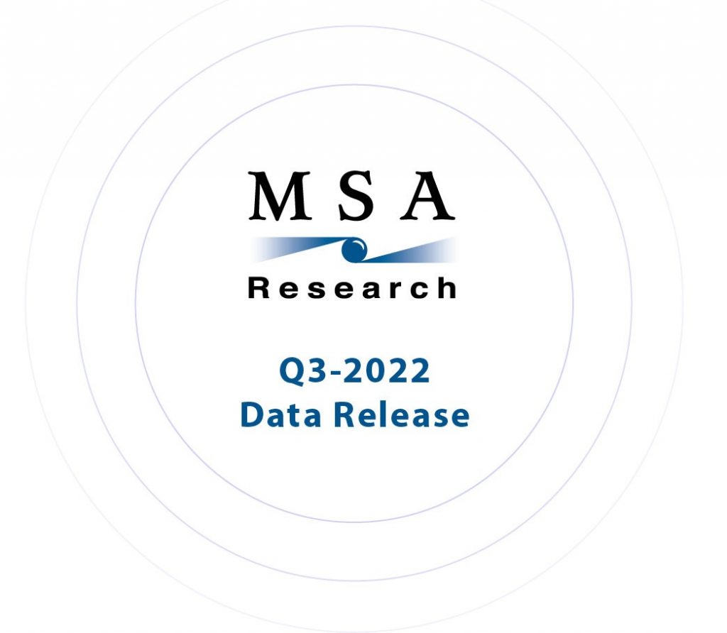 MSA Releases Q3 2022 Data - MSA Research